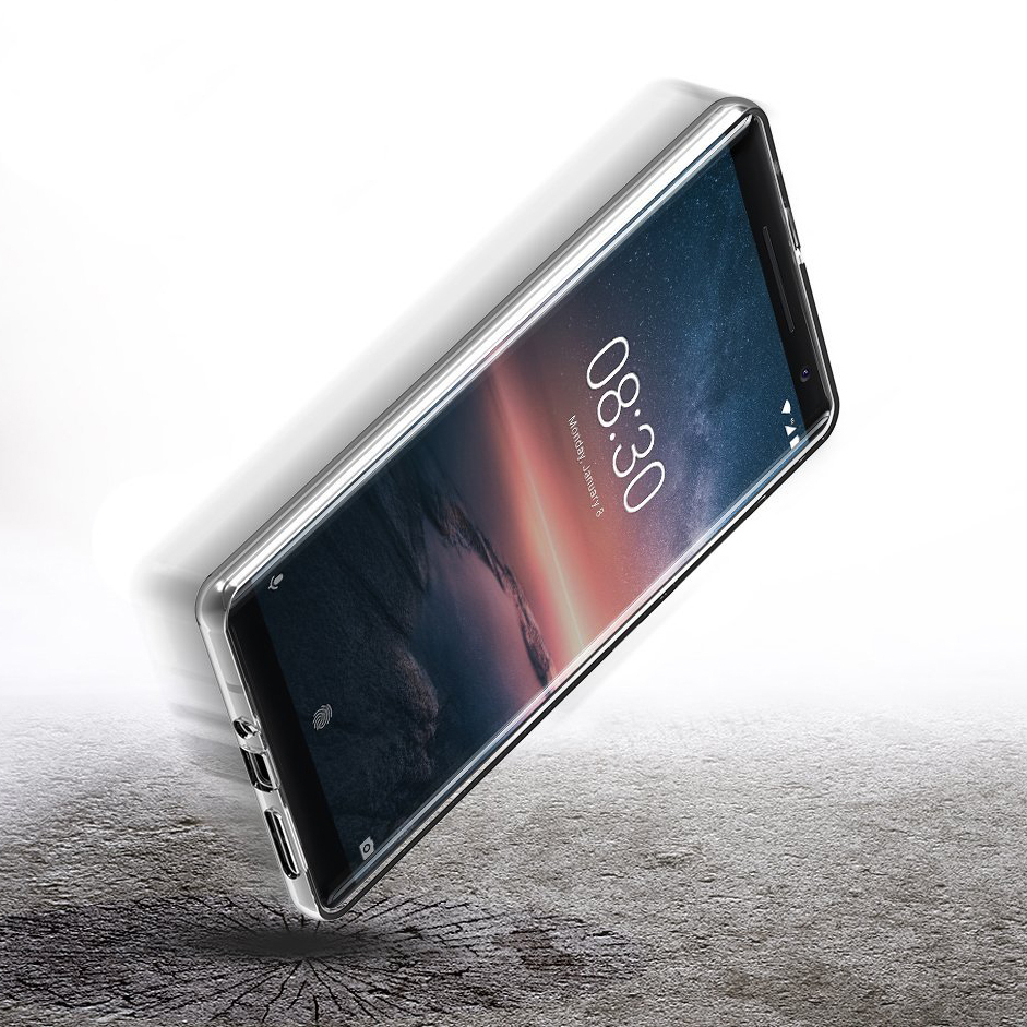 Flexi Slim Gel Case for Nokia 8 Sirocco (Clear)